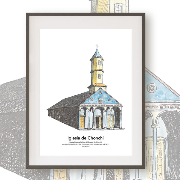 IGLESIA DE CHONCHI CHILOÉ - LÁMINA – TOURMAPS Mapas educativos ...