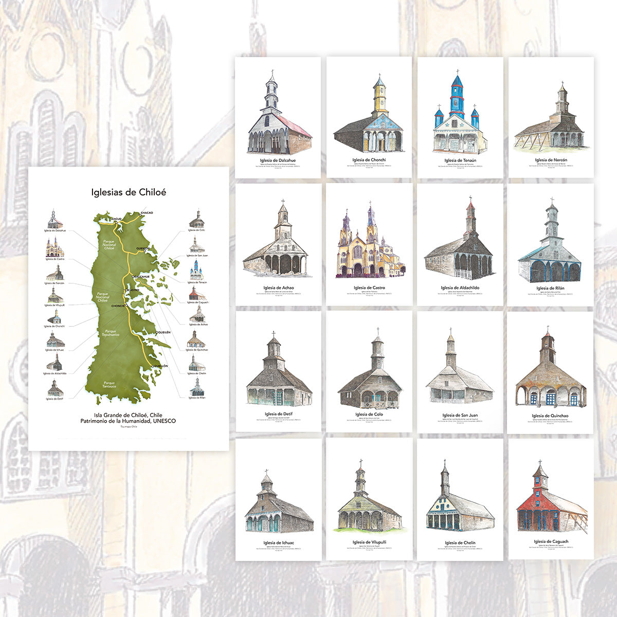 Colecciones – TOURMAPS Mapas educativos ilustrados de Chile