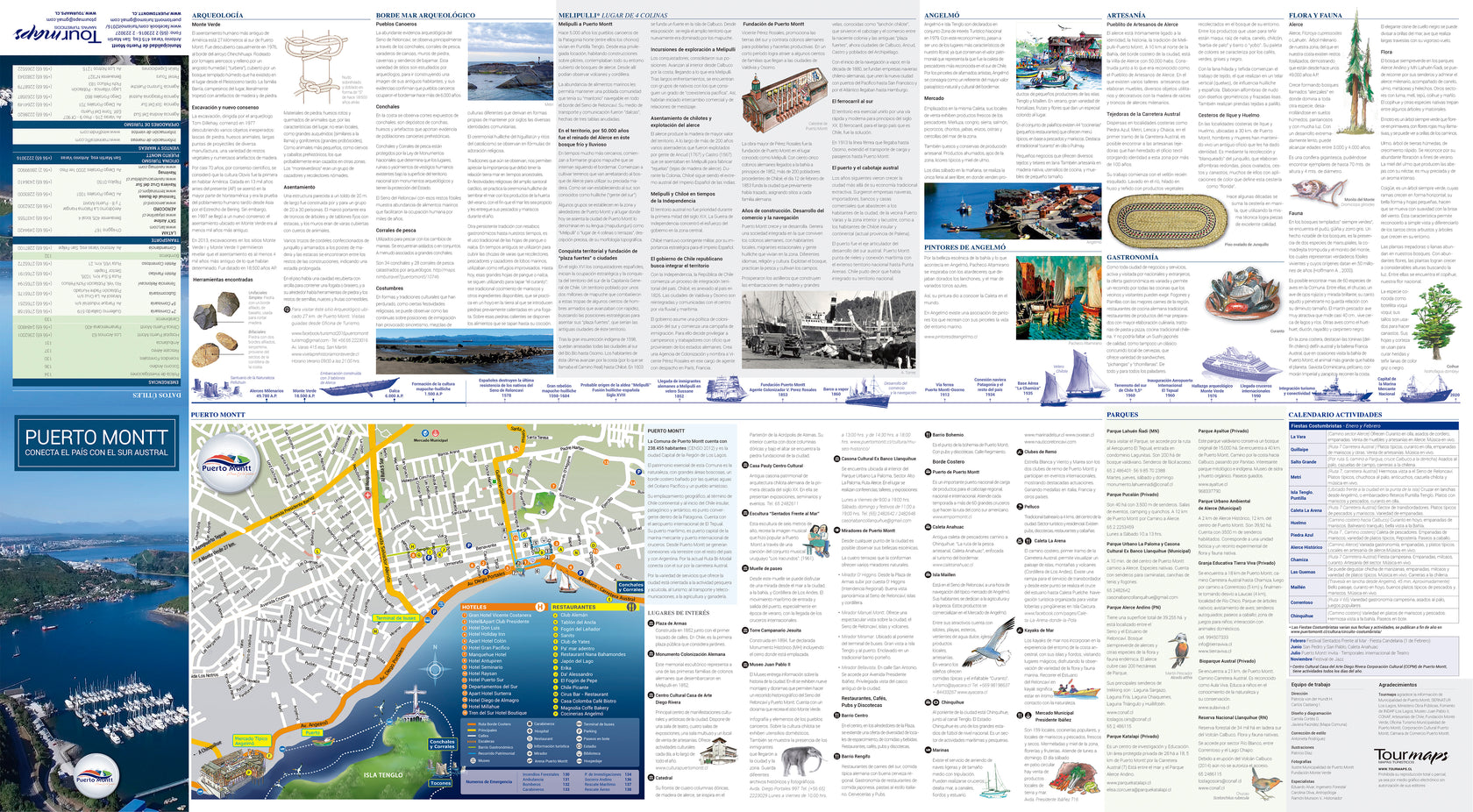 PUERTO MONTT - MAPA ESPAÑOL/ INGLÉS – TOURMAPS Mapas educativos ...