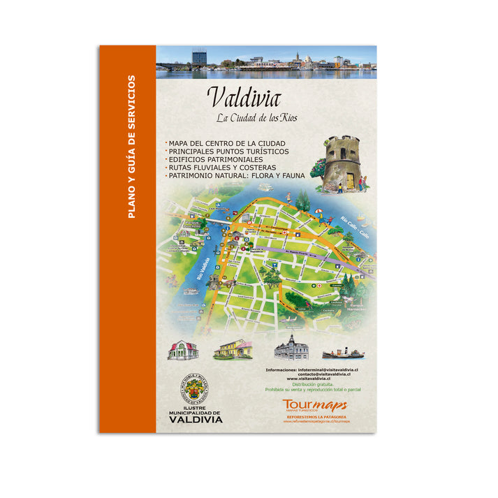 VALDIVIA - MAPA – TOURMAPS Mapas educativos ilustrados de Chile